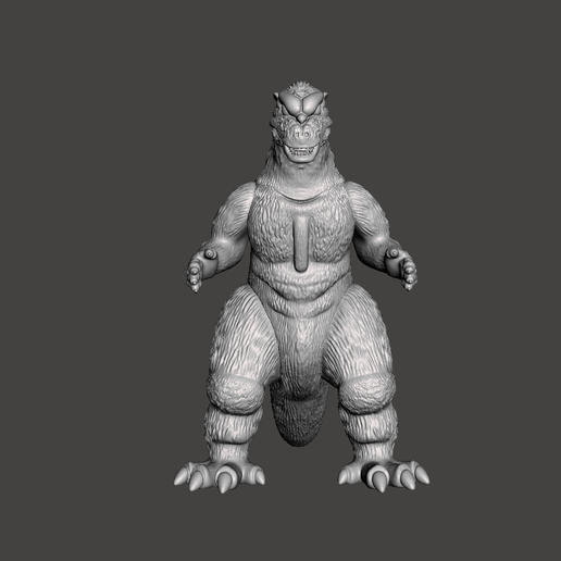 👹 CLASSIC RETRO GODZILLA MONSTER FAN ART STYLE・ OBJ File for 3D ...