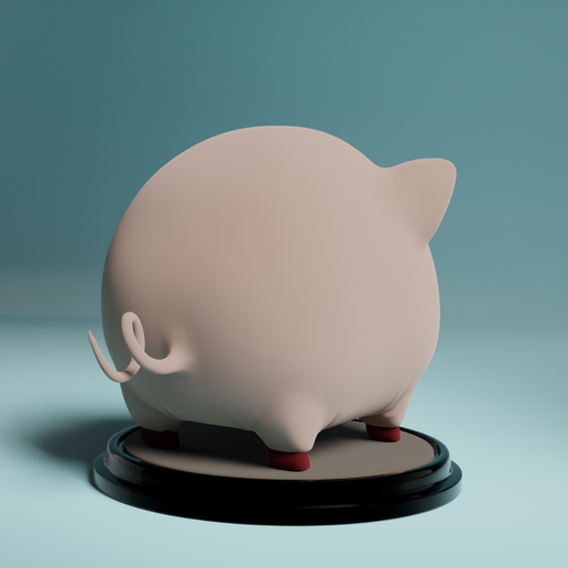 🐖 Pig Chibi - Collectible Farm Animals #1・Free OBJ File for 3D printing ...