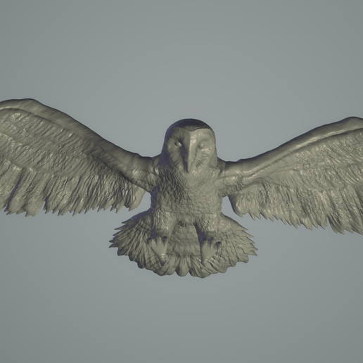 🦉 Flying Barn Owl・ STL File for ・Cults