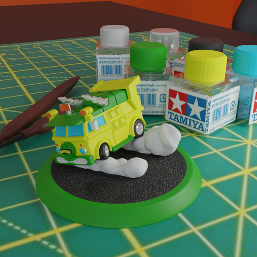 🥳 Miniature Party Wagon・ STL File for 3D printing・Cults