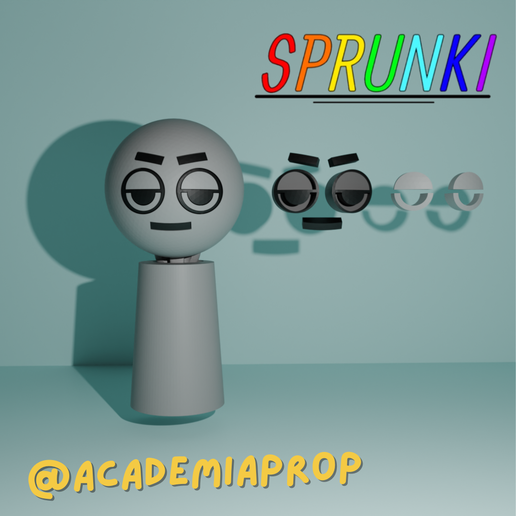 3D file SPUNKI NEUTRAL UWU -FLEXI-MULTICOLOR 👾 ・3D printable model to ...