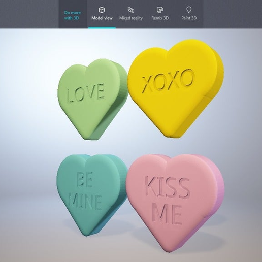🍬 Sweethearts Classic Candy・Free STL File for ・Cults