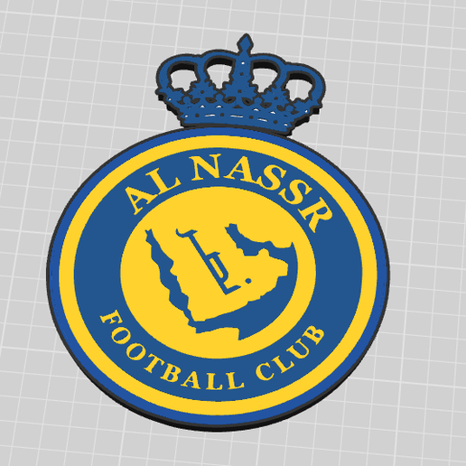 💡 شعار النصرl Al-Nasr Saudi・Archivo 3MF para Impresión 3D・Cults