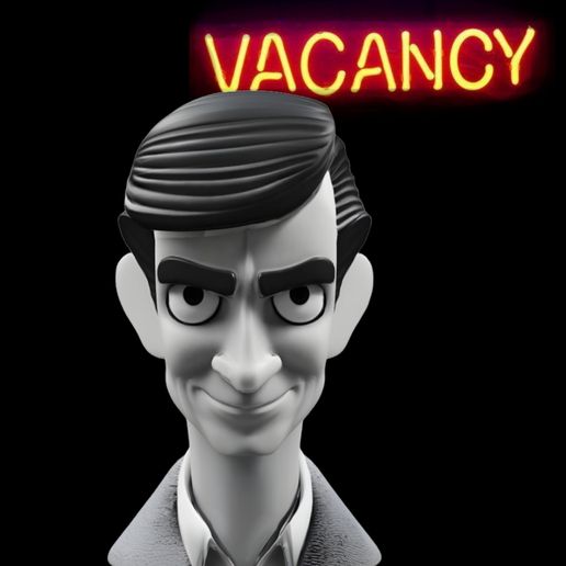 STL file Psycho Norman Bates 👤 (OBJ)・3D printer design to download・Cults