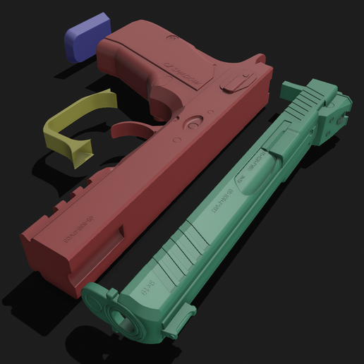 🔫 CZ Shadow 2 Pistol ( Prop-Gun ) 1/1 Scale・ STL File for 3D printing・Cults