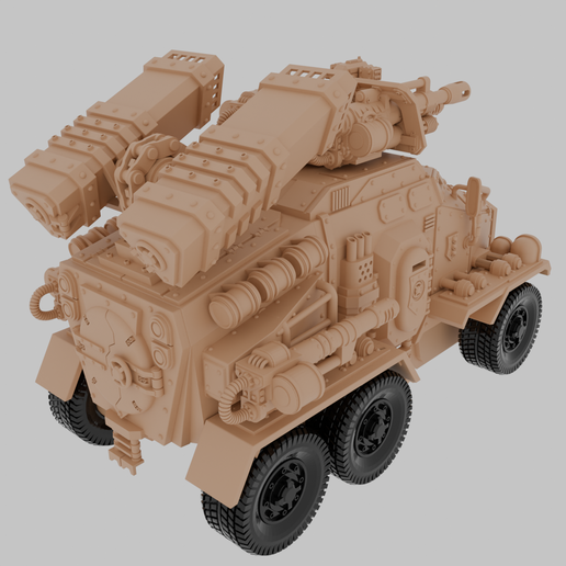 🪖 Military Force Heavily Armored Vehicle | Sci-Fi Tank 3D Print Model ...