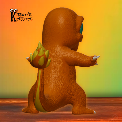 🐉 POKEMON FIGURINE CHARMANDER PLUSH TOY・ STL File for 3D printing・Cults