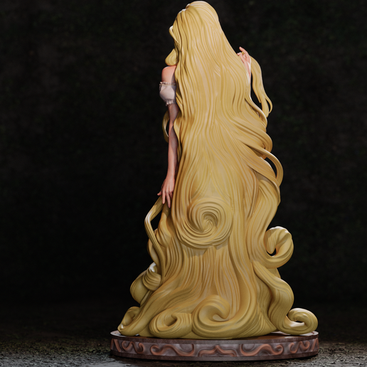 👸 Rapunzel 3D Print・ 3D File for 3D printing・Cults