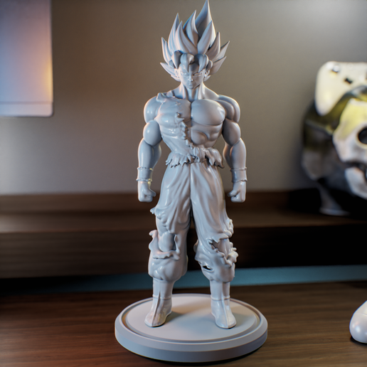 🐉 Dragon Ball Z - Goku - Adapted to print - Separado por piezas ...