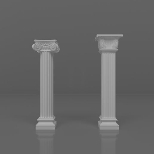 STL file COLUMN AND SQUARE PEDESTAL 🟪 ・3D printer design to download・Cults