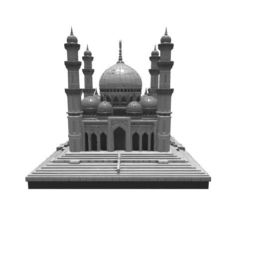 🕌 Islamic Mosque Showpiece 3D Print – Modern Style Decorative Sculpture ...