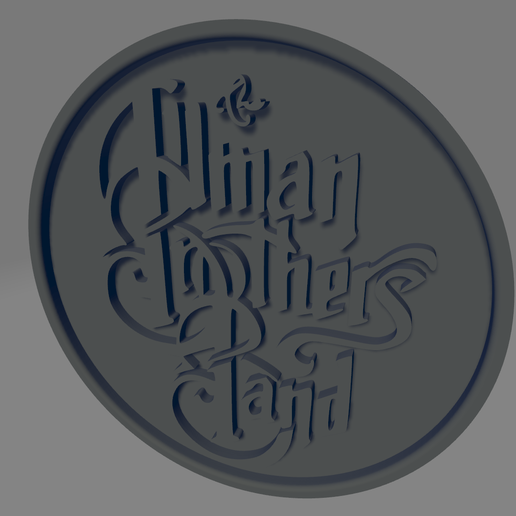 STL file The Allman Brothers Band coaster 🪨 ・Design to download and 3D ...
