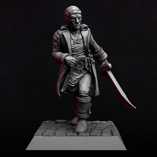 🏴‍☠️ Pirate・ STL File for 3D printing・Cults