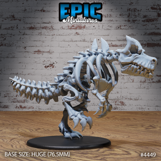 💀 Skeleton T-Rex Set ‧ DnD Miniature ‧ Tabletop Miniatures ‧ Gaming ...