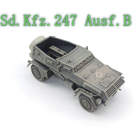 🚗 Sd.Kfz.247 Ausf.B (4 Rad) Armored car (Germany, WW2)・ 3D File for 3D ...