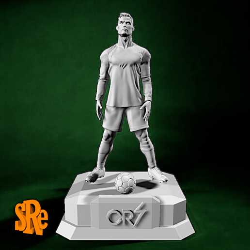 ⚽ Cristiano Ronaldo dos Santos Aveiro CR7・Archivo STL para Impresión 3D ...