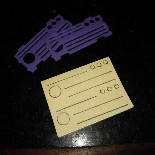 🖨️ DBX Sticky Note Line Guide Stl for 3D Printer・ STL File for 3D ...