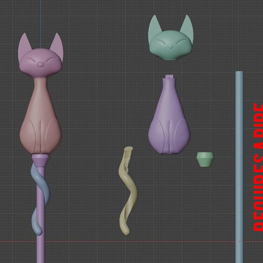 Download Stl File Amity Blight Cat Stuff 3d Print Model • Model To 3d