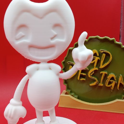 🏢 Bendy and the Ink Machine Bendy Figure・ STL File for 3D printing・Cults
