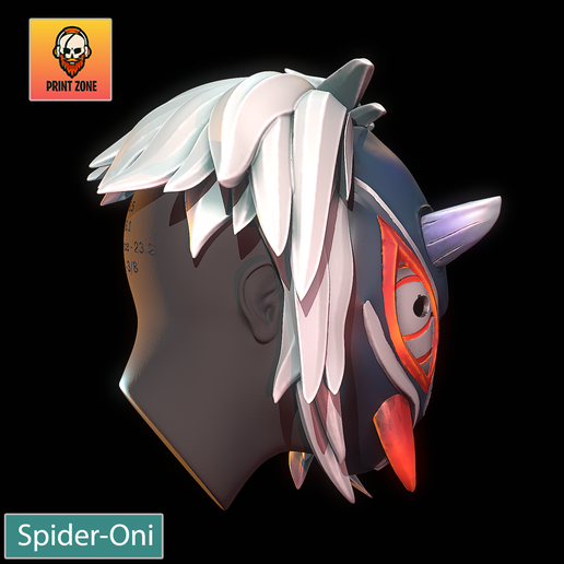 📁 Spider-Oni Mask Marvel Rivals (STL file)・ STL File for 3D printing・Cults