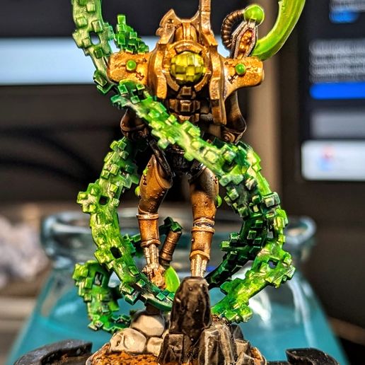 3D printable NecroTech DigiMaster Proxy of Necron Overlord • made with ...