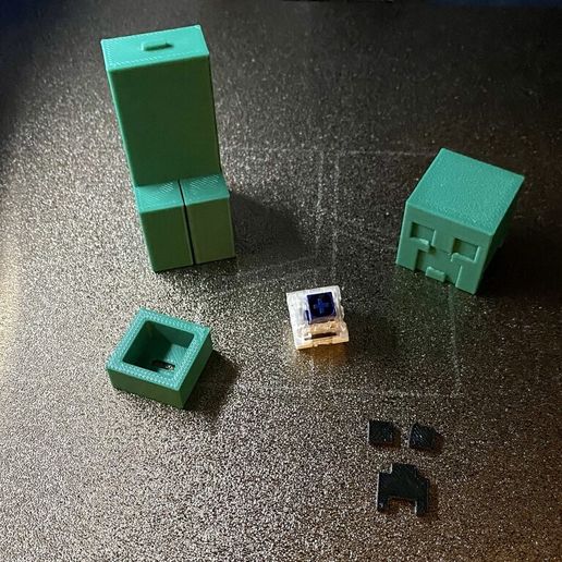 ⌨️ Creeper Clicker Keyboard Switch Fidget・Free STL File for 3D printing ...