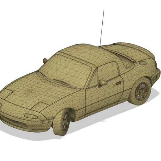 🚗 Mazda Miata 3D Model 1:1 Scale・ STL File for 3D printing・Cults