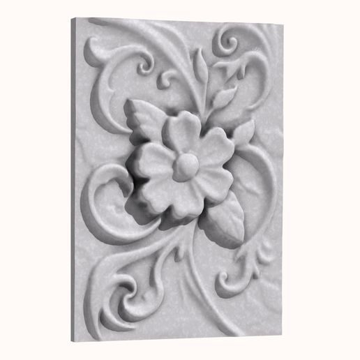 🎨 Floral Wall Panel・ STL File for 3D printing and CNC machining - Laser ...