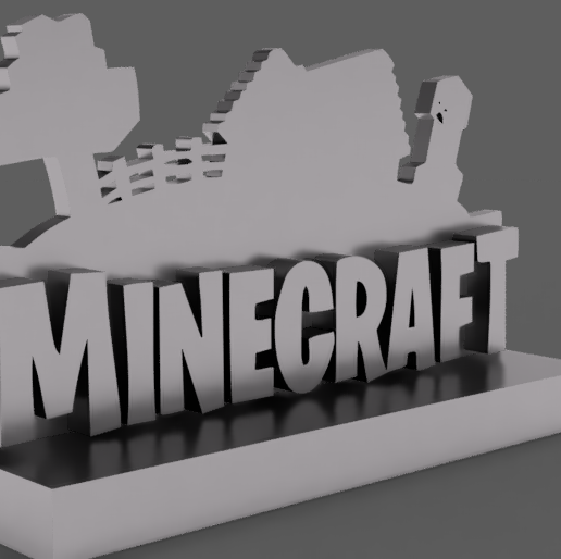 Free STL file Minecraft Logo Decorative Stand 🎮 ・3D printable model to ...