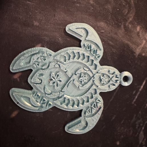🐢 Turtle keyring pendant・ STL File for 3D printing・Cults