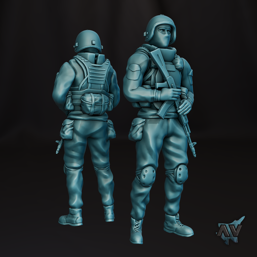 🫡 Russian Modern Soldier [FREE]・Free 3D File for 3D printing・Cults