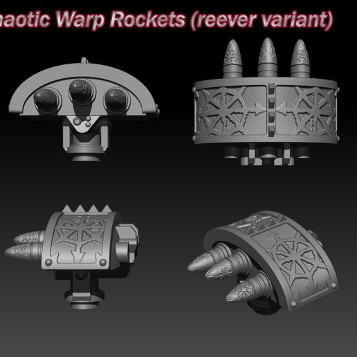 🚀 Epic Chaotic Warp Rocket Rack (reever variant)・Free STL File for ・Cults