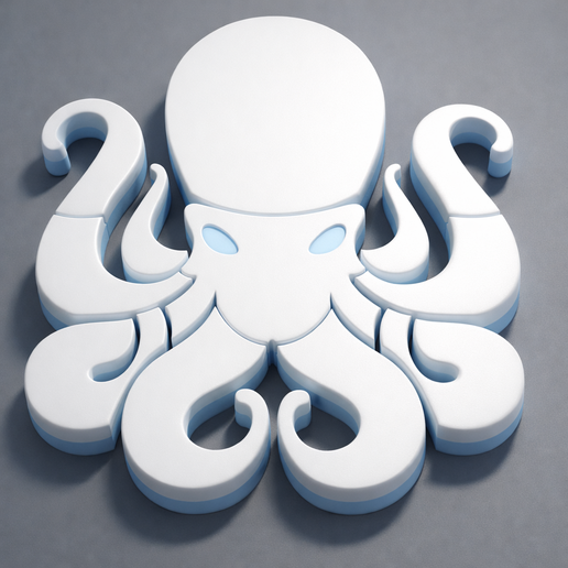 🐙 Large Octopus Light・Free STL File for 3D printing・Cults