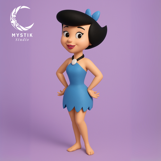 👾 Betty Rubble – Cartoon 3D Figure | Betty Mármol・ STL File for 3D ...