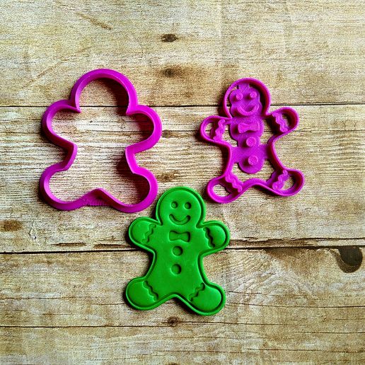 STL file Gingerbread Man 3.5" Cutter and Stamp 👨 ・3D printer design to ...