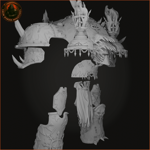 🤖 Dark Brotherhood Large Mech Armor・ 3D File for 3D printing・Cults