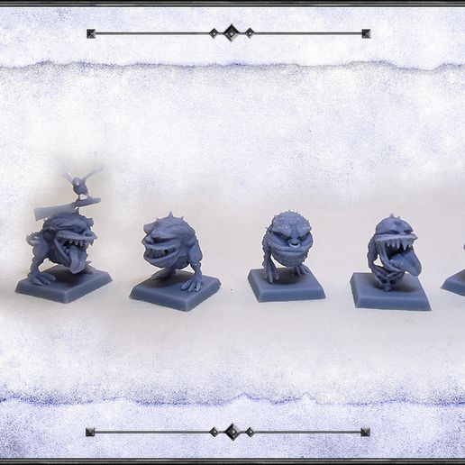 👺 Wild Squig Unit - 28mm Miniatures・ STL File for ・Cults