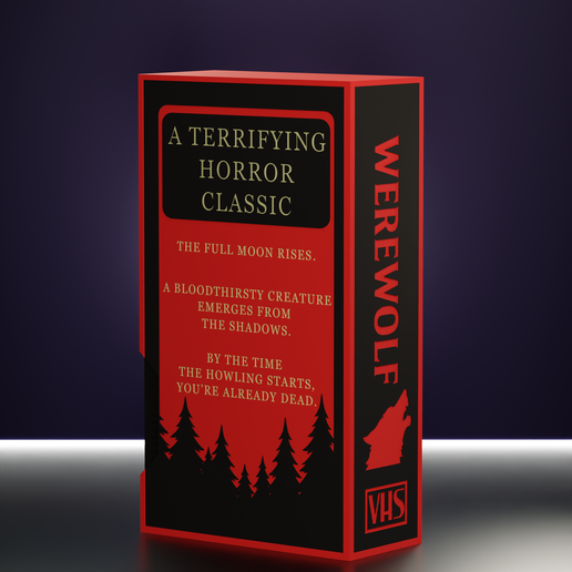 🐺 MTG Werewolf DECK BOX COMPATIBLE WITH COMMANDER DECKS: VHS werewolf ...