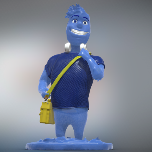 Archivo 3D Pixar Elemental Wade Ripple imprimible 👾 ・Modelo para ...