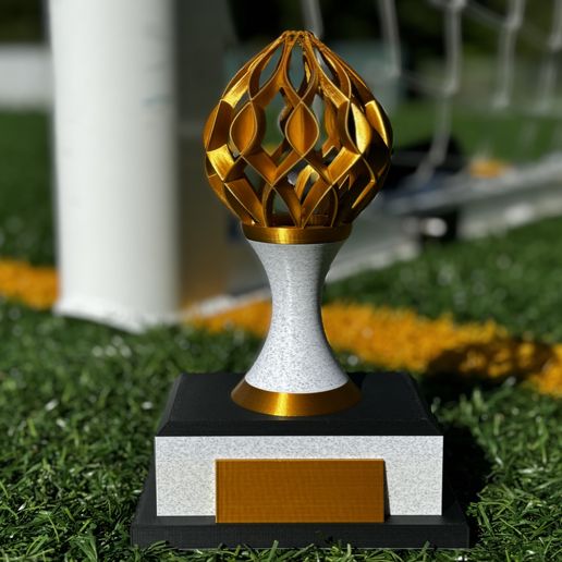 🔥 Flame Trophy・Free STL File for 3D printing・Cults
