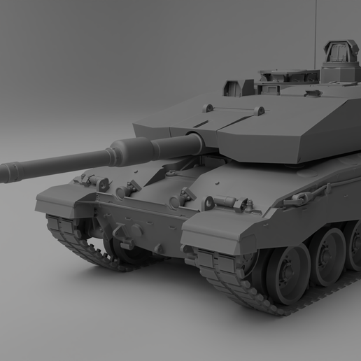 🐆 British Challenger II 130 MBT・ STL File for 3D printing・Cults