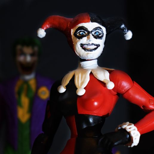 🏍️ Harley Quinn head・ STL File for 3D printing・Cults