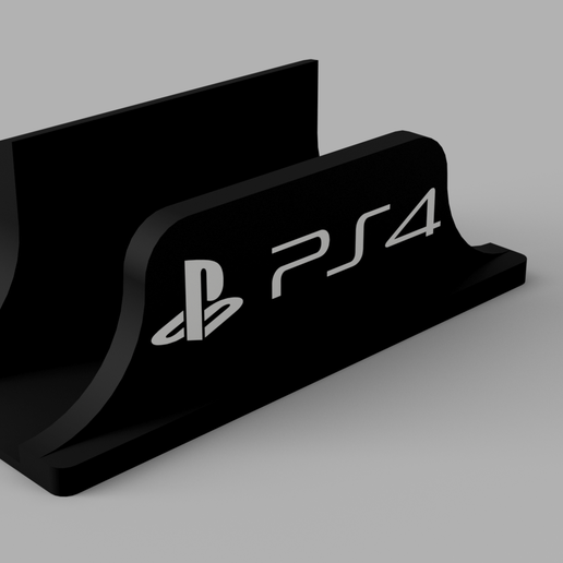 🕹️ PS4 Slim Vertical Stand・ 3D File for 3D printing・Cults