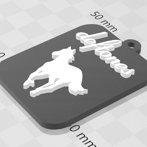 🗝️ Deftones keychain・ STL File for ・Cults