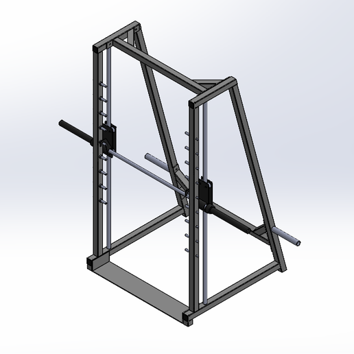 ⚽ Modelo 3D da máquina de treino desportivo Smith Machine・Arquivo 3D ...
