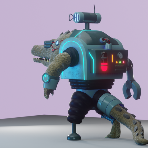 🦸 Crocubot (Rick and Morty).・ STL File for 3D printing・Cults