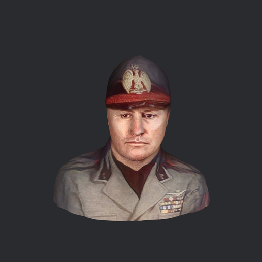 👤 Benito Mussolini-bust/head/face ready for 3d printing・ 3D File for 3D ...