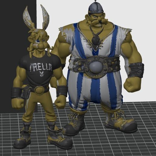 📦 ASTERIX AND OBELIX PACKAGE・ 3D File for 3D printing・Cults