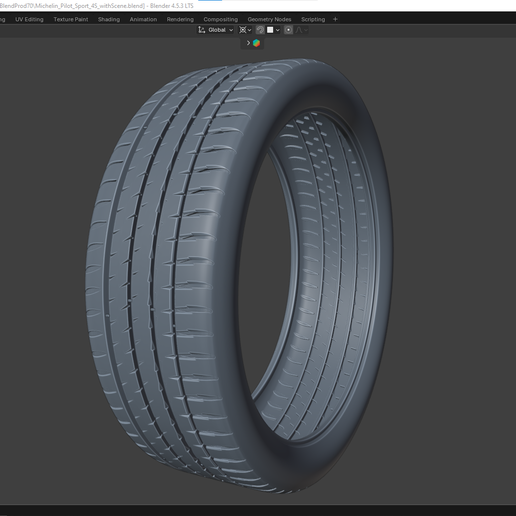 🧑‍ ️ Michelin Pilot Sport 4S Tire 3D Model・ 3D File for 3D printing・Cults