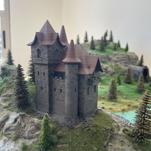 🏰 N scale castle・ STL File for 3D printing・Cults